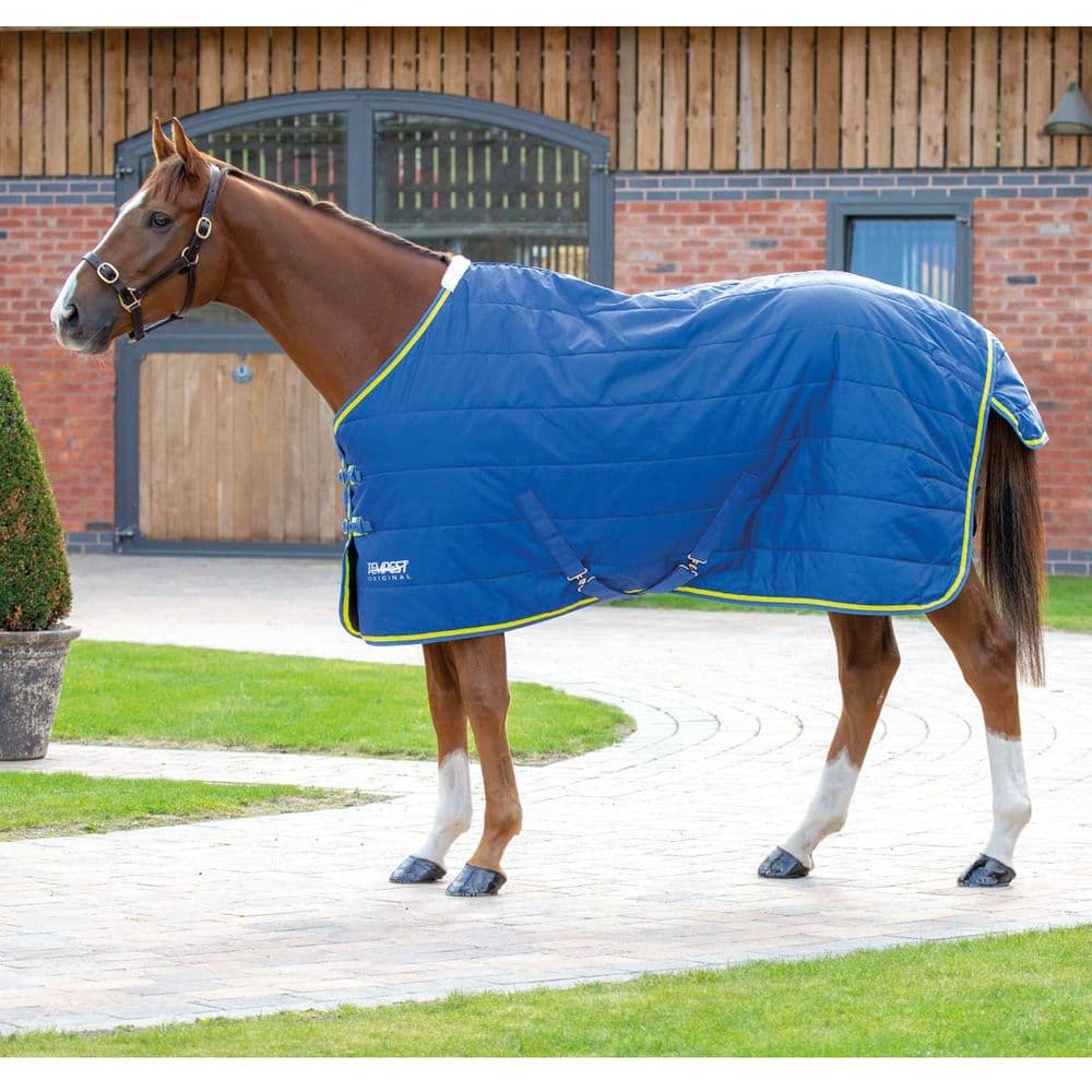 Shires Tempest Original 100 Stable Rug Blue/Lime Green