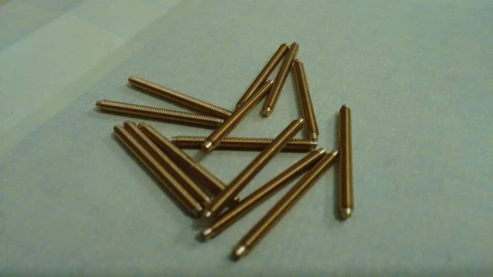 M2 Brass Studding 25mm 1in