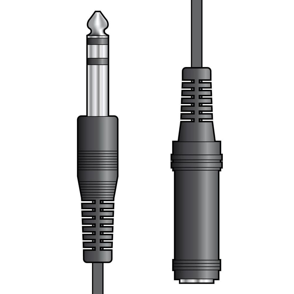 AV Link 6 3mm Stereo Plug to 6 3mm Stereo Socket Lead 6M