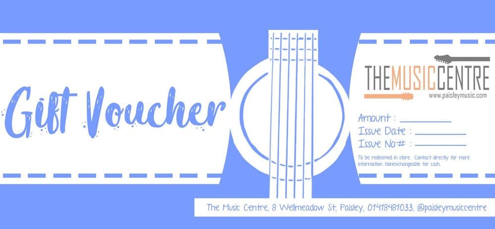 Music Centre Gift Voucher Blue