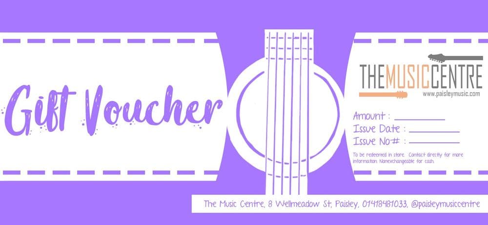 Music Centre Gift Voucher Purple