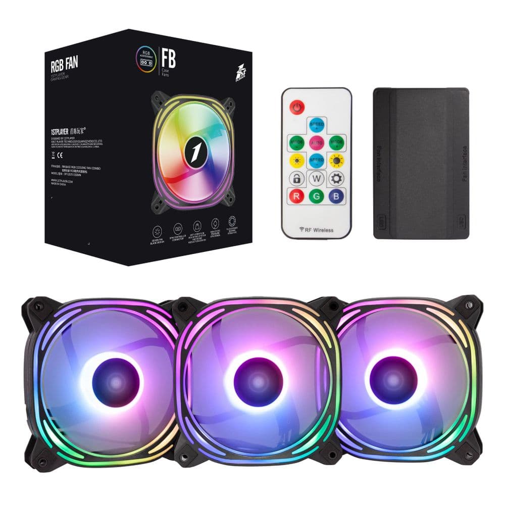 1st Player ARGB 3 Fan Kit with Controller and Hub