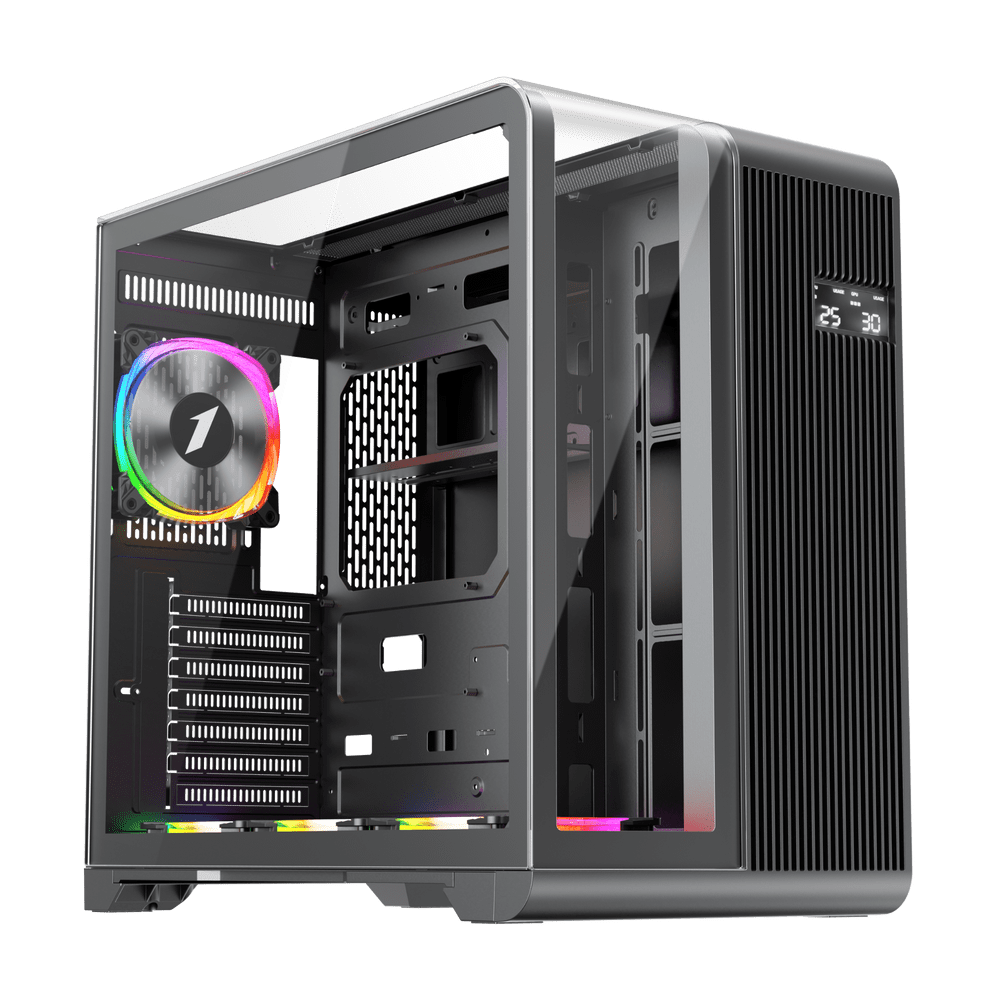 1st Player RT7 ATX Black Case with 4 x RGB Fans