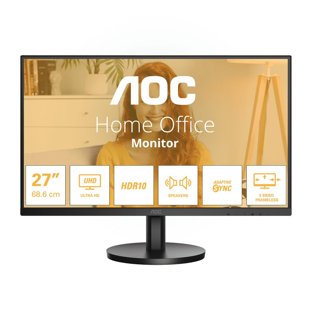 AOC 27" U27B3A HDMIx2/Display Port/Speakers 60Hz Monitor
