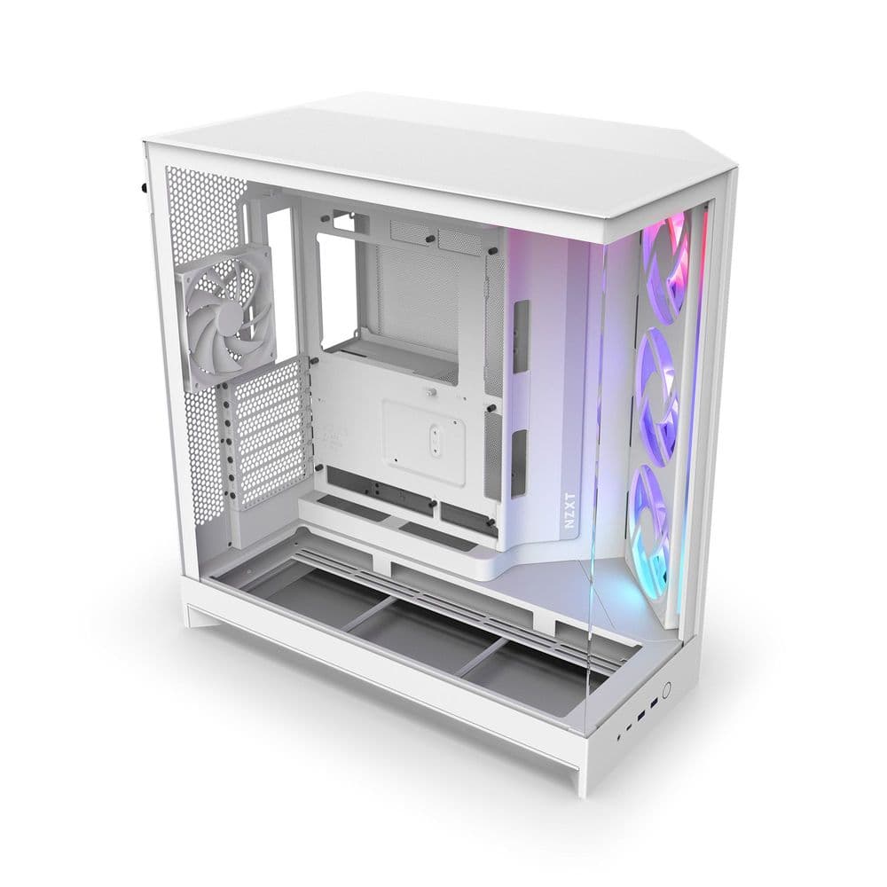 NZXT H9 Air Flow 2025 Large Dual-Chamber White RGB Mid Tower Case