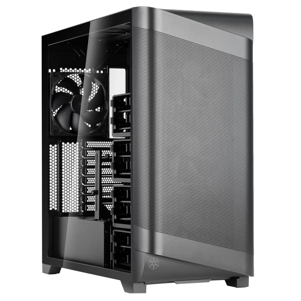 Silverstone SETA A2 Tempered Glass Mid Tower Case Black