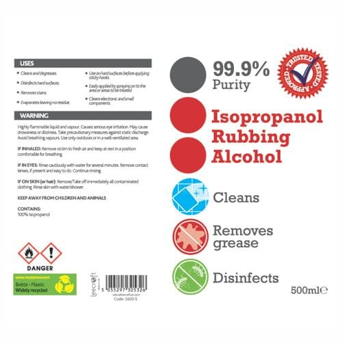 DOTS Isopropanol Rubbing Alcohol Spray Bottle 500ml