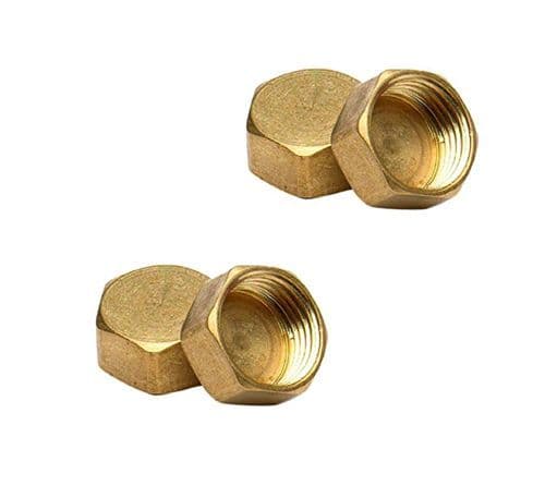 Handyfix Compression Washing Machine 3/4" Brass Blanking Nut Cap
