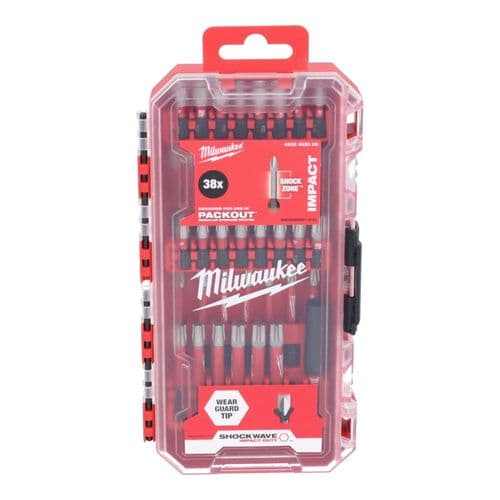 Milwaukee 4932492009 Shockwave Bit Set 38-teilig Neue Box Variety Pack