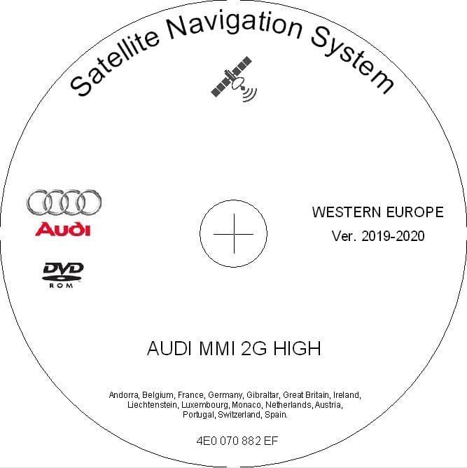 Audi Sat Nav Update Discs | Map DVD 2025