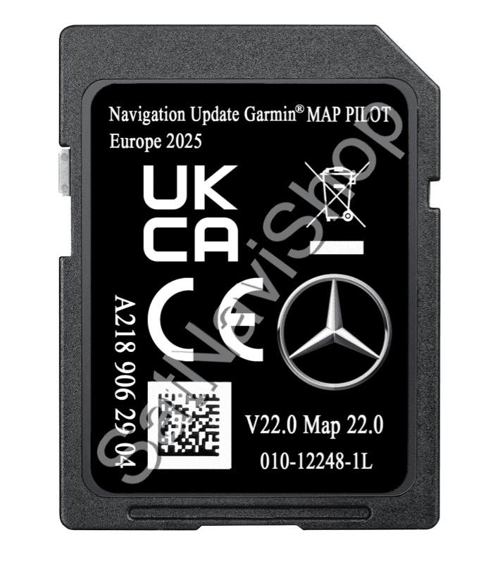 Mercedes Garmin Map Pilot NTG5 Map Update 2026 UK & Europe SD Card
