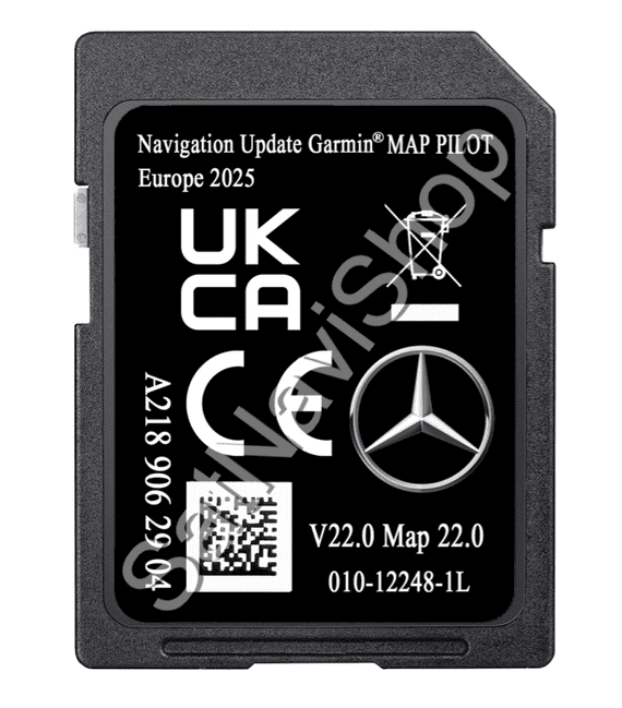 Mercedes Garmin Map Pilot NTG5 Map Update 2026 UK & Europe SD Card