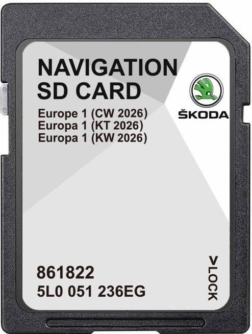 Skoda Sat Nav Map Update SD Cards & Discs | Europe & UK 2026