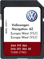 Volkswagen Sat Nav SD Card Map Update Europe 2026