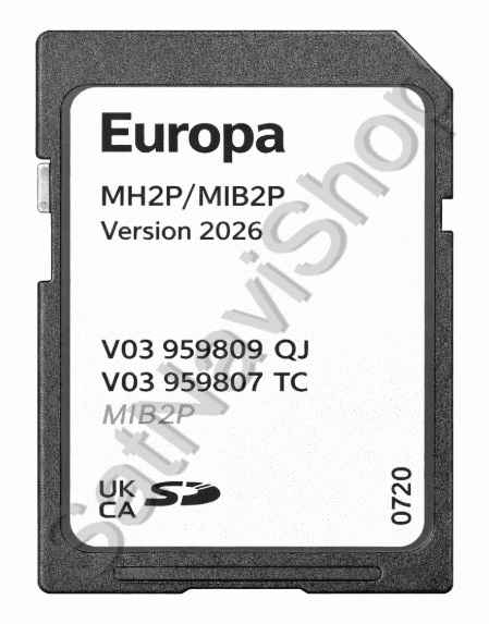 VW Touareg Discover Premium Sat Nav Map SD Card Europe 2026
