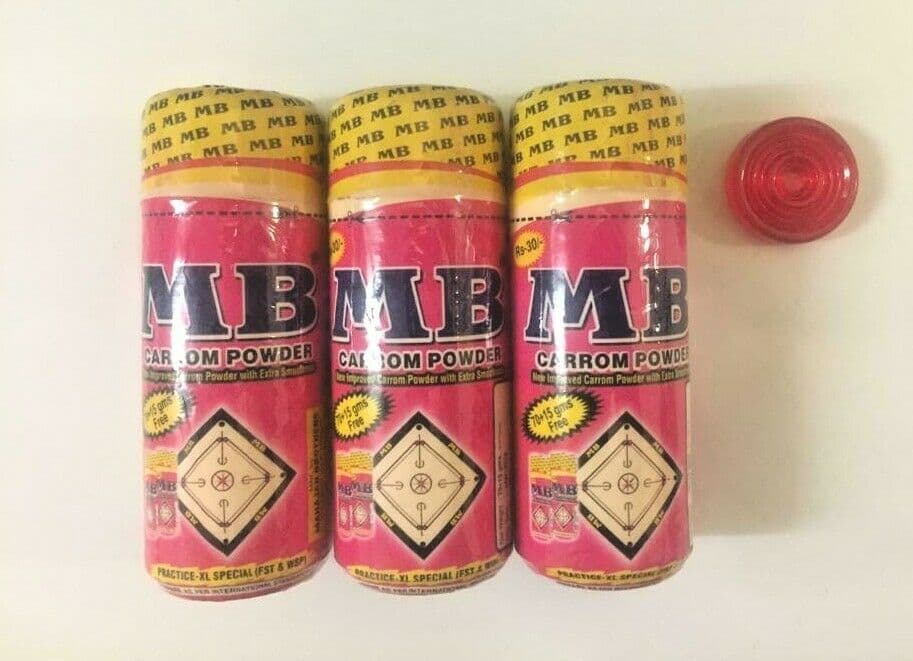 3 X 85g MB Improved Quality Carom/ Carrom Board Powder Bottle Extra Smooth