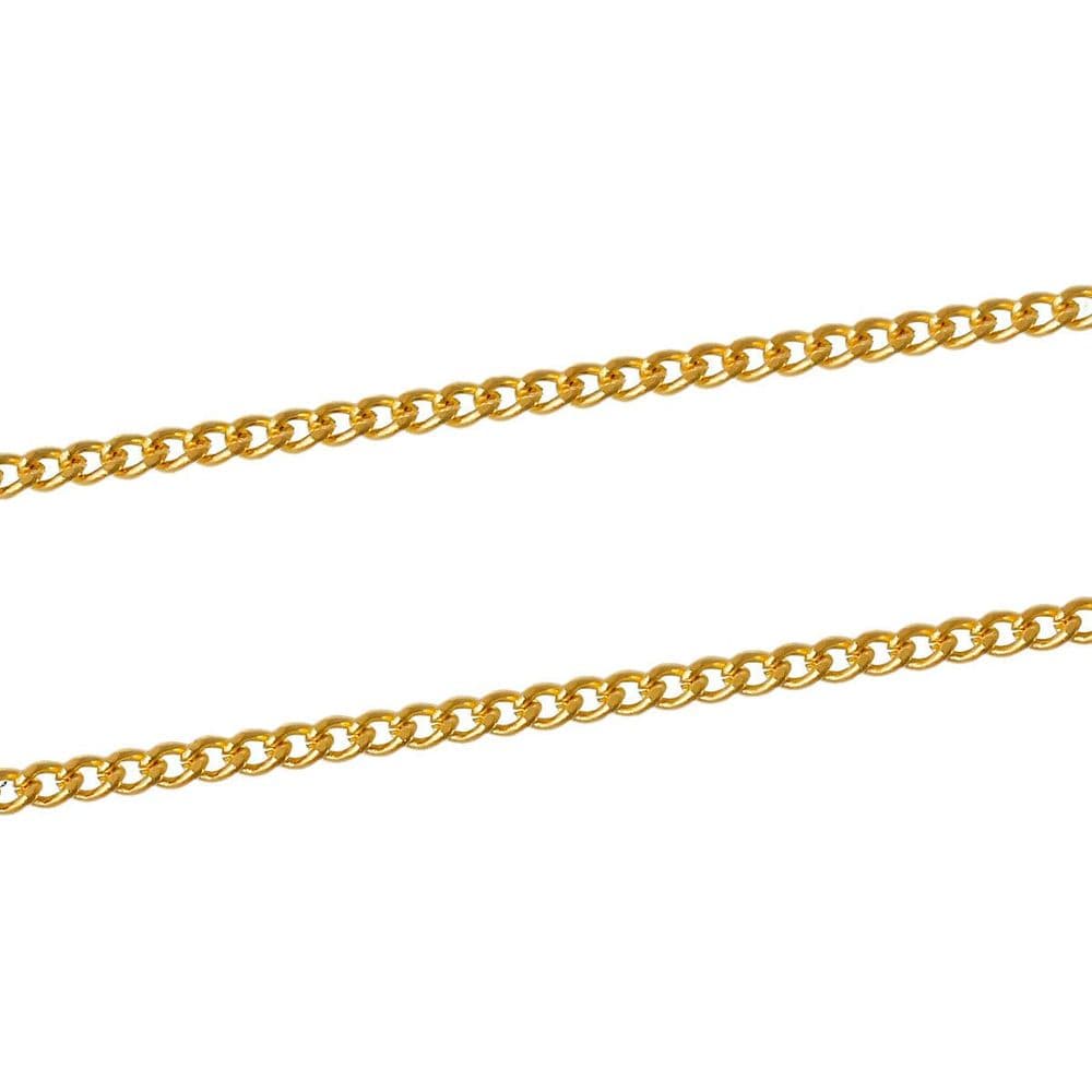 10 meters CHAIN CURB 3mm x 2mm WHOLESALE Gold Plated BULK UK Stock ...