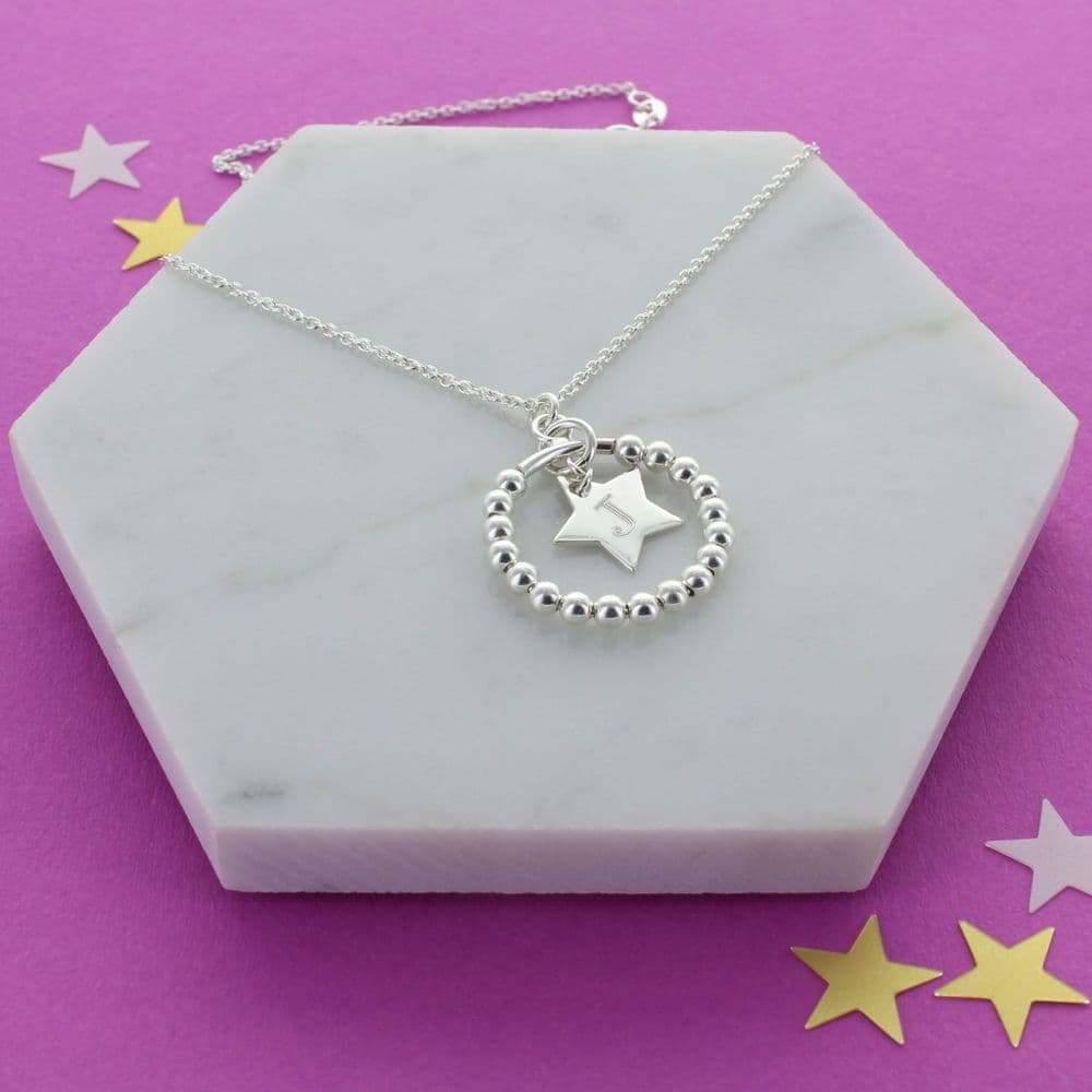 Birthday Infinity Personalised Bead Star Necklace