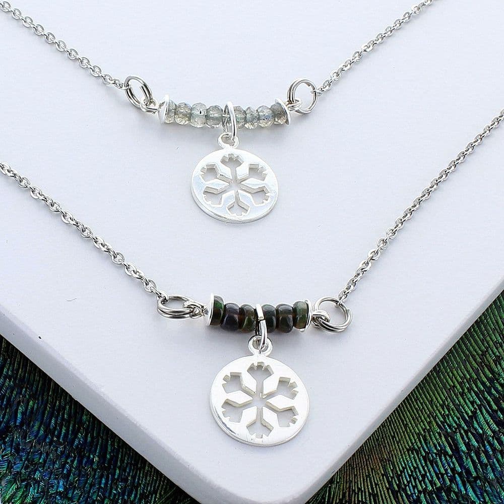 Precious Snowflake Charm Necklace