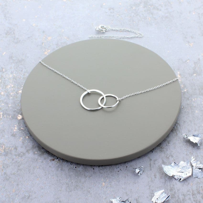 Sterling Silver Infinity Link Necklace