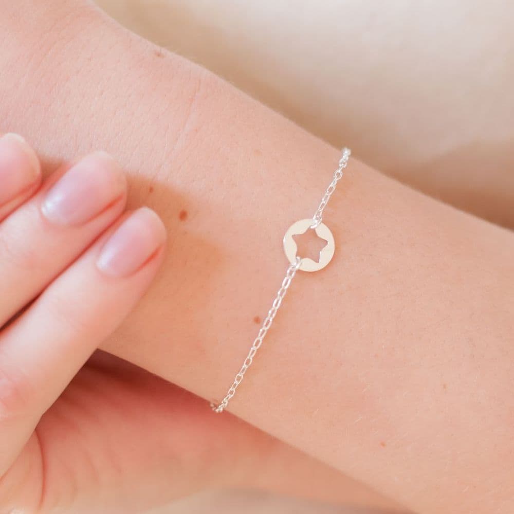 Sterling Silver Star Bracelet