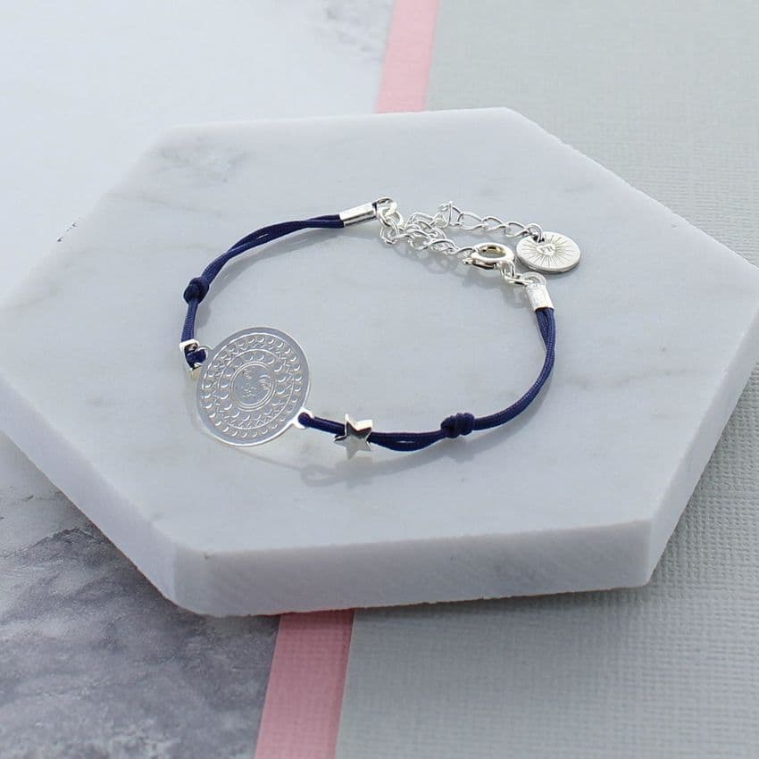 Sun Sterling Silver Friendship Bracelet