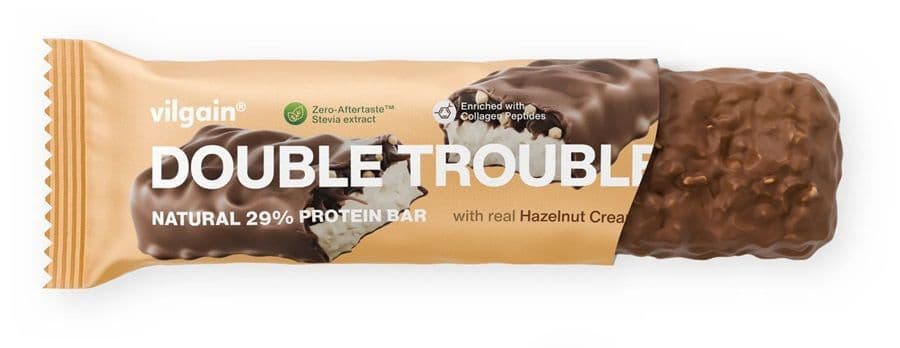 Vilgain Double Trouble Protein Bar - Hazelnut Cream
