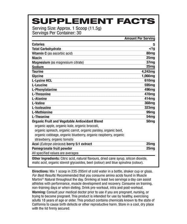 GAT Sport Muscle Martini Natural 345g