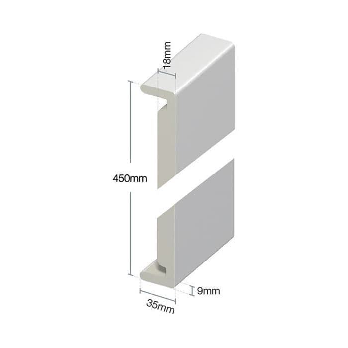 Anthracite Grey Smooth Fascia Euroboard Double Edged