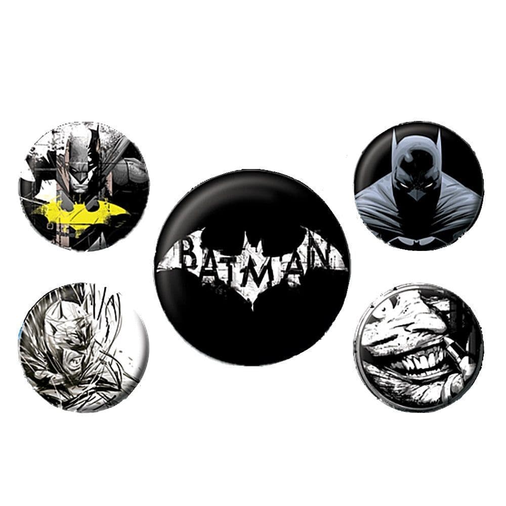 DC Comics Batman Dark Knight Button Badge Pack