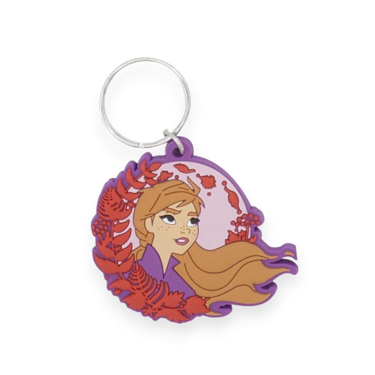 Disney Frozen 2 Anna Keyring Rubber Keychain Fob