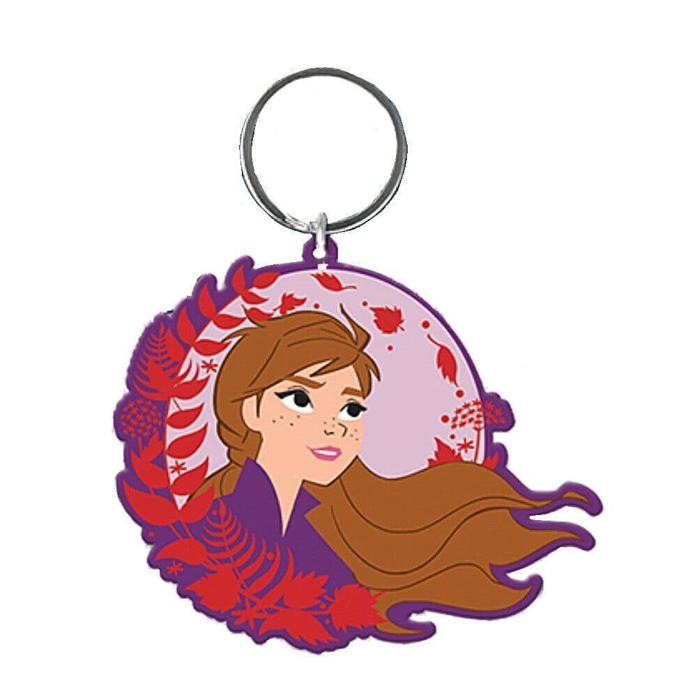 Disney Frozen 2 Anna Keyring Rubber Keychain Fob