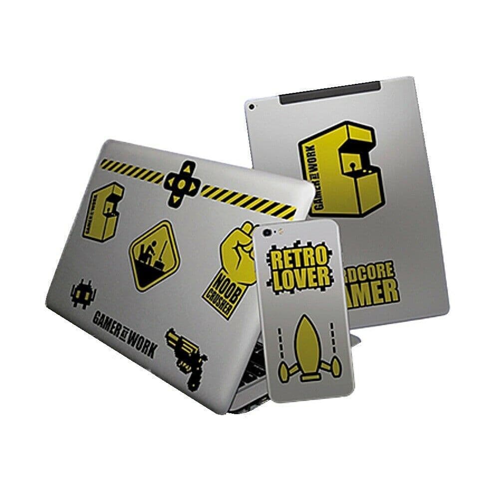 Gamer At Work Tech Stickers Set Gadget Decals