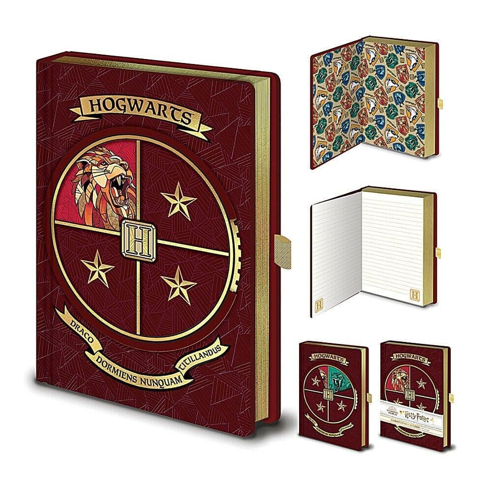 Harry Potter Hogwarts House Crests Spinner A5 Premium Notebook Note Pad