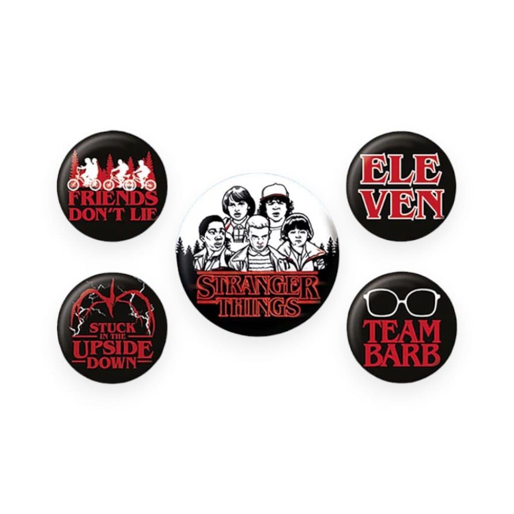 Stranger Things Characters Button Badge Pack