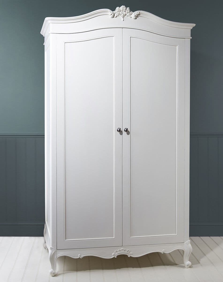 Chateau French Style Painted Double Wardrobe - Prestige French Furniture