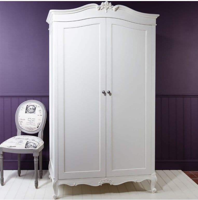 Chateau French Style Painted Double Wardrobe - Prestige French Furniture