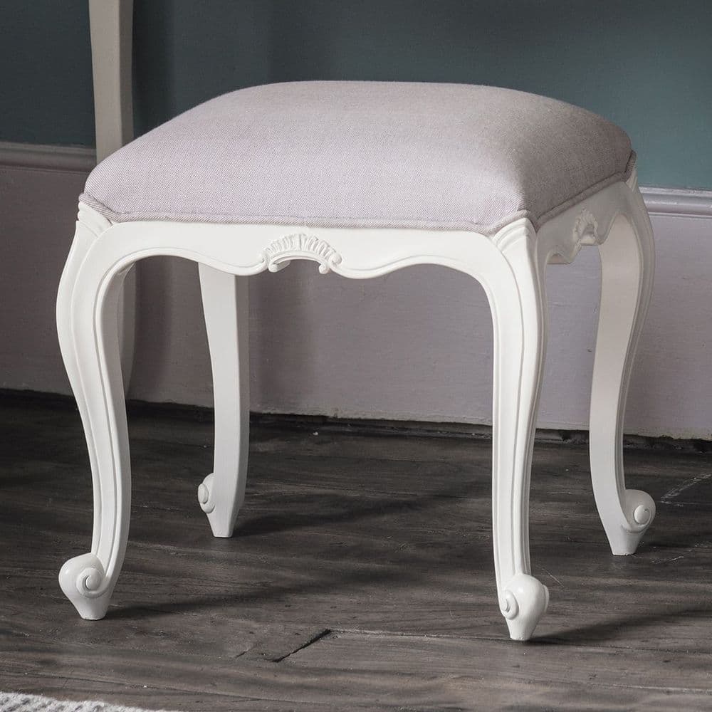 Chateau Painted French Style Stool - Prestige French Furniture