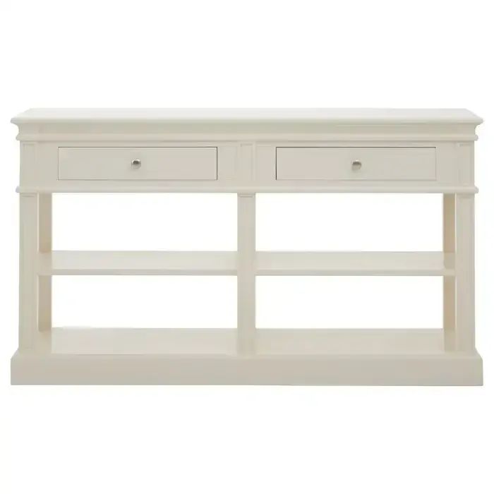 Colonial Black Painted Console Table - Prestige French Furniture