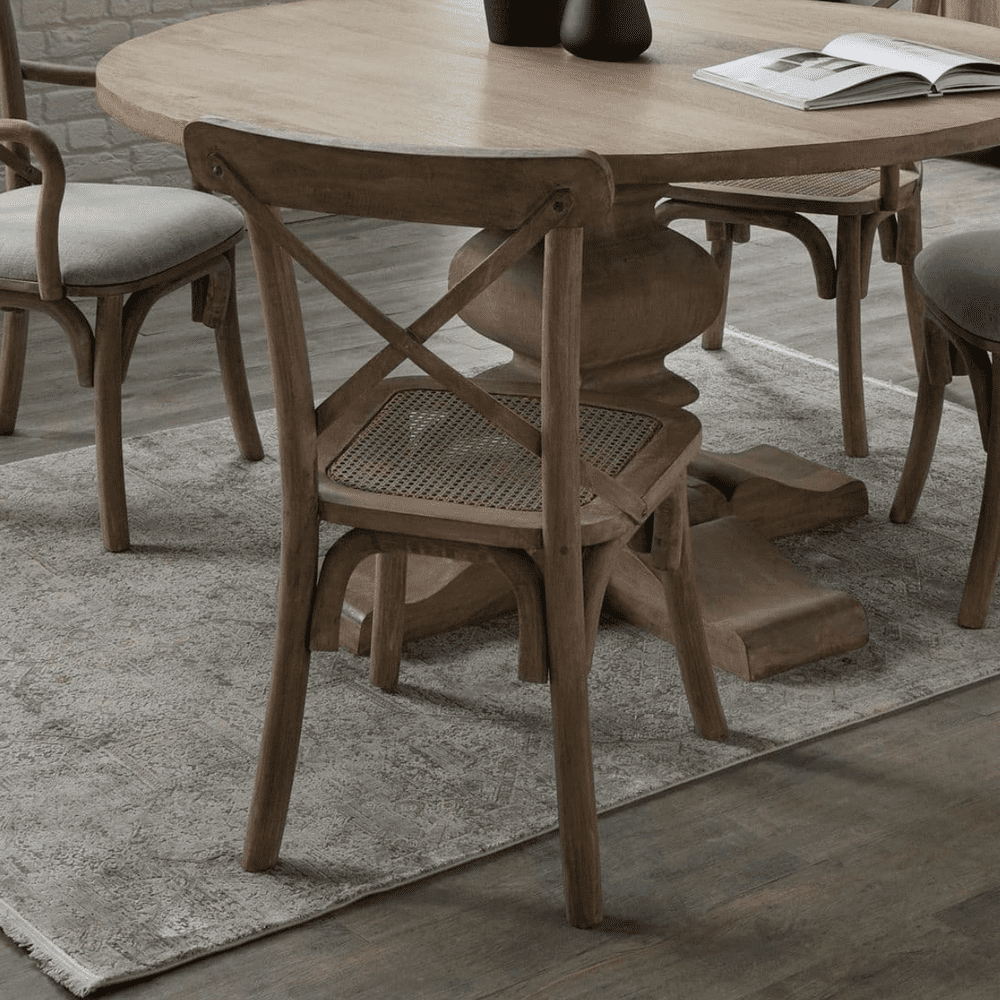Dominique French Cross Back Dining Chair - Prestige French Furniture