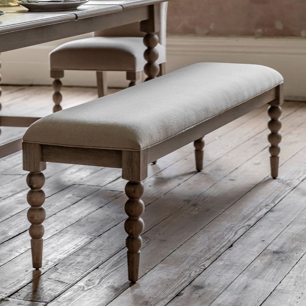 Dorset Contemporary Upholstered Dining Bench - Prestige French Furniture