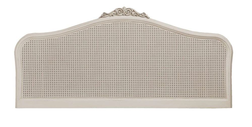 Ivory French Rattan Headboard - Prestige French Furniture
