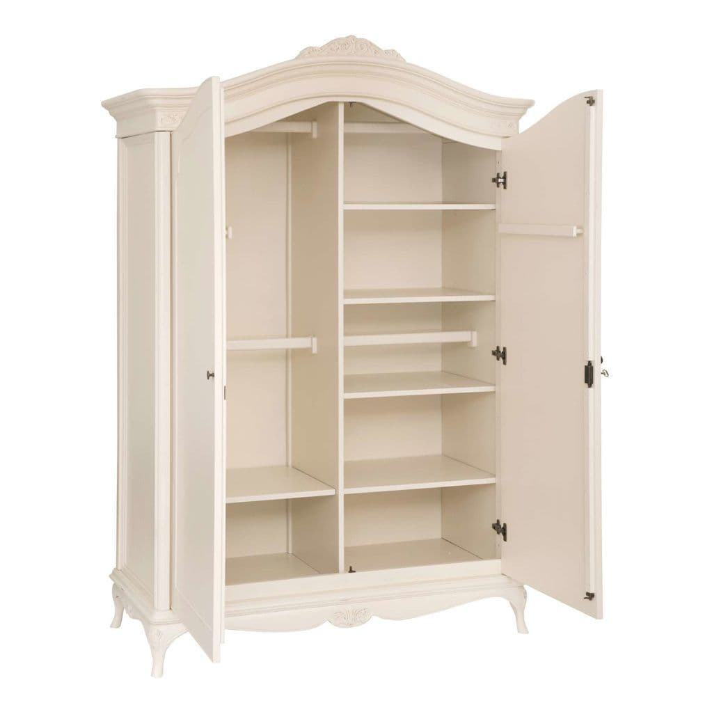 Ivory French Wide Fitted Wardrobe - Prestige French Furniture