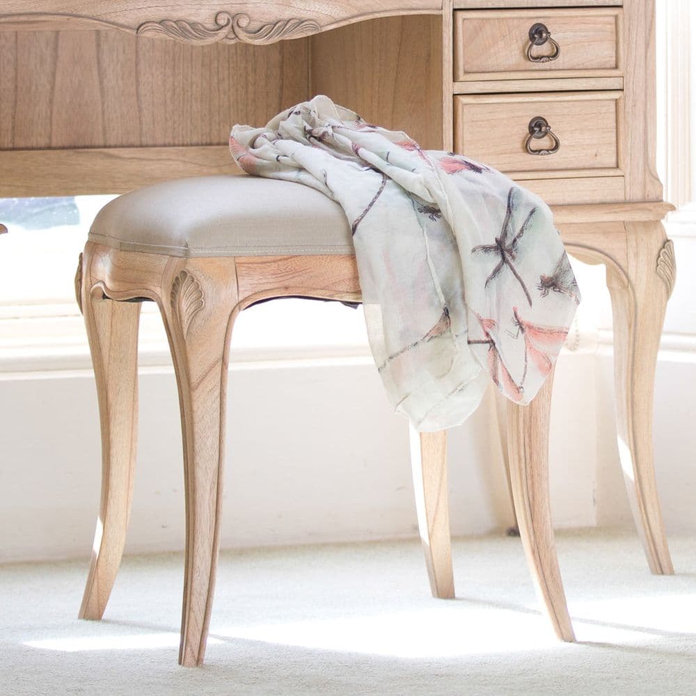 Limoges French Dressing Table Stool - Prestige French Furniture
