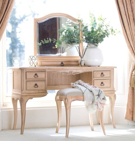 Limoges Natural French Dressing Table - Prestige French Furniture