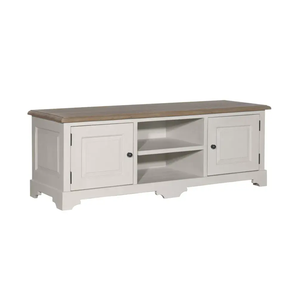 Lyon Light Grey Contemporary French TV Cabinet - Prestige French Furniture