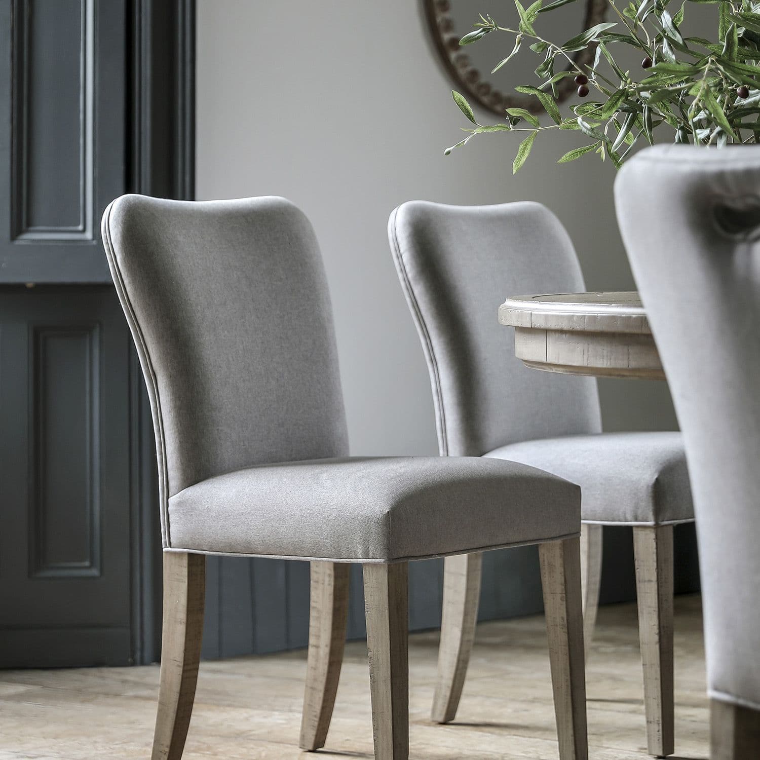 Toulouse Contemporary Upholstered Dining Chair Pair