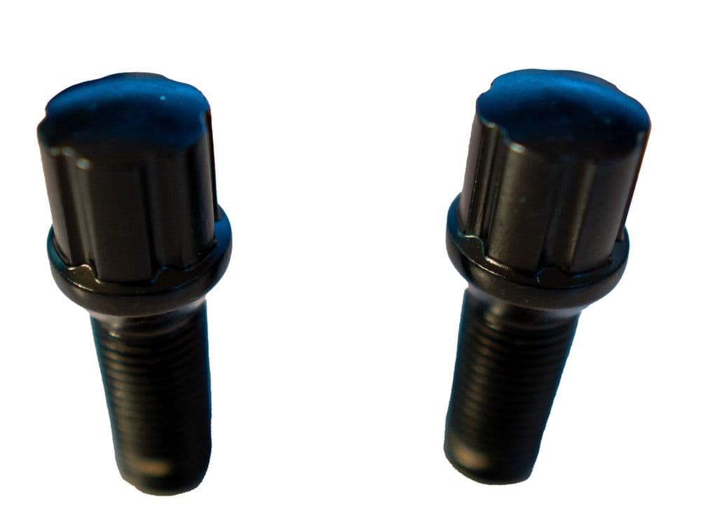 24 M14 x1 5 Spline Drive Wheel bolts Black