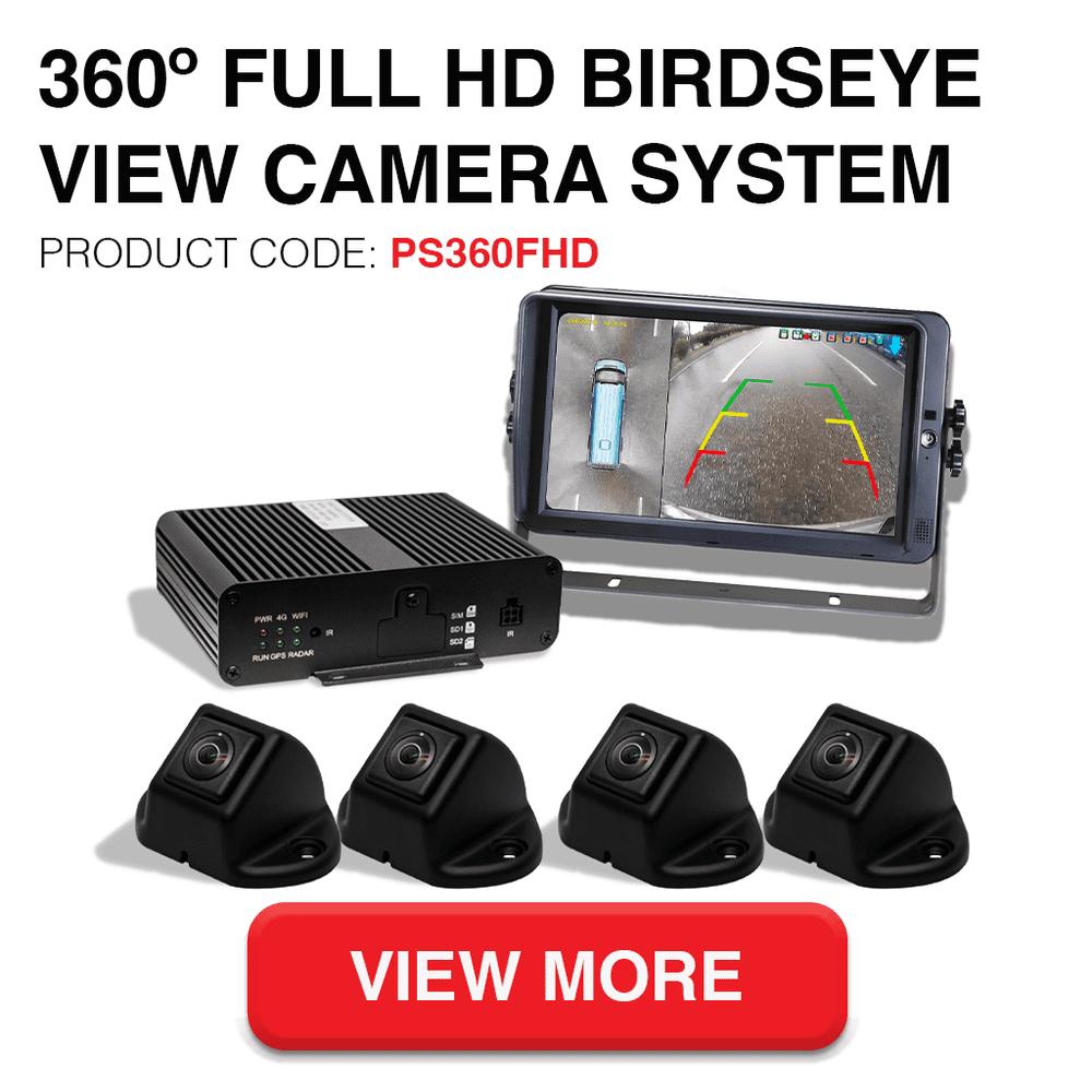 360 Degree Full HD Birdseye View Safety Camera System