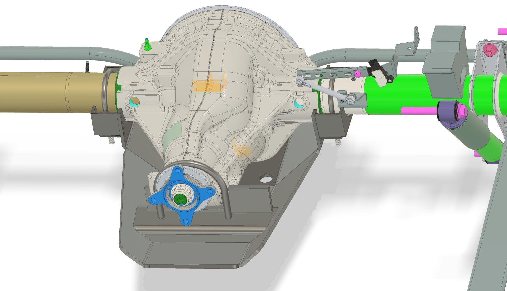 Gecko Van Pangolin Rear differential skid plate Mercedes Sprinter